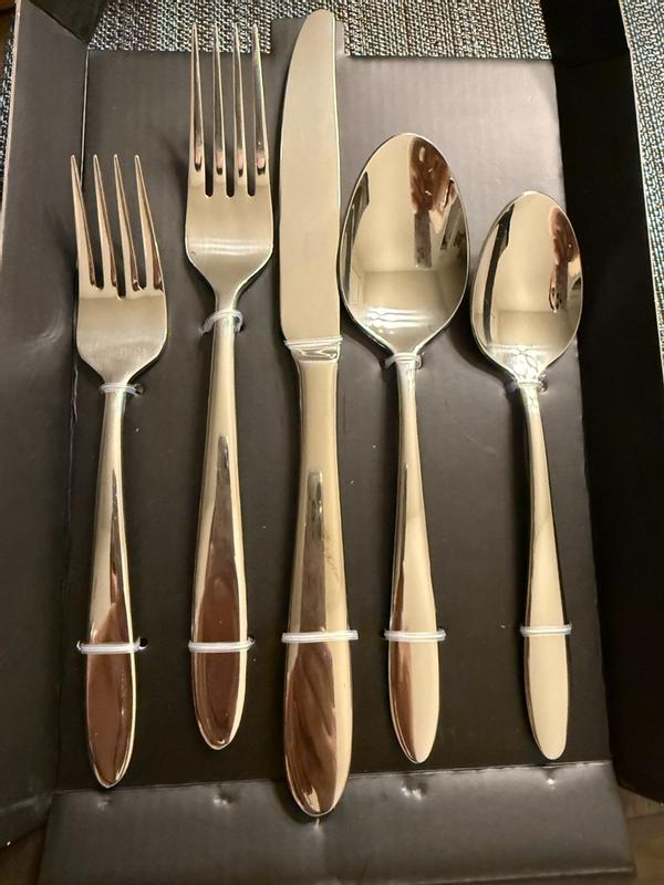 Oneida Mooncrest 20-Pieces Polished Modern Flatware B336020A at Lowes.com