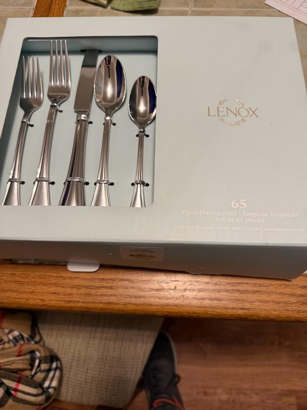 LENOX Chelse Muse 65-Pieces Polished Modern Flatware 883706 at Lowes.com