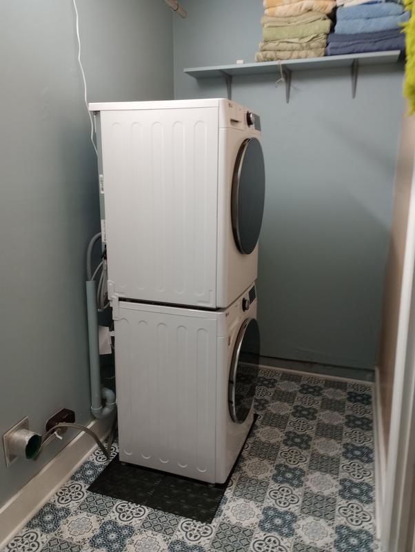 Shop LG Compact Stackable Steam White Washer & Electric Dryer Set at ...