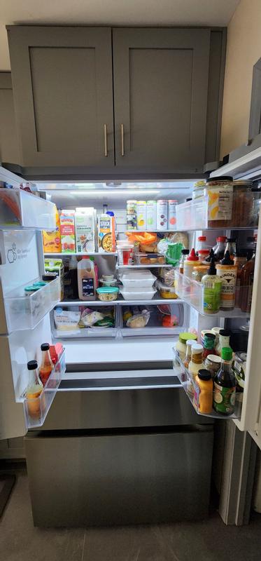 LG InstaView MyColor 28.6-cu ft 4-Door Smart French Door Refrigerator ...