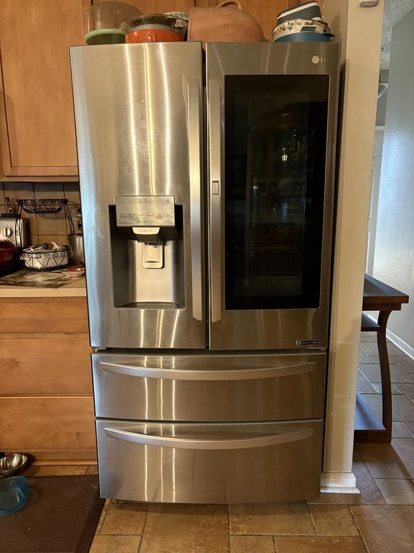 LG InstaView MyColor 28.6-cu ft 4-Door Smart French Door Refrigerator ...