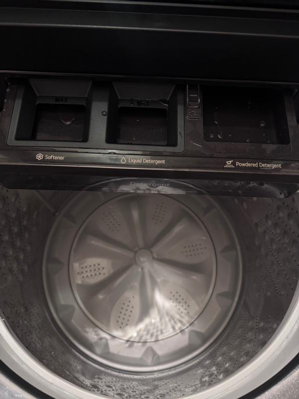 LG Impeller Large ( 5-cu ft ) Top-Load Washer ( Platinum Black ) in the ...
