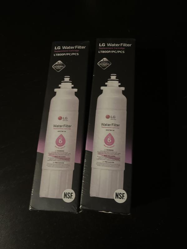 LG Twist-in Refrigerator Water Filter Genuine NSF-Certified LT800PC in ...