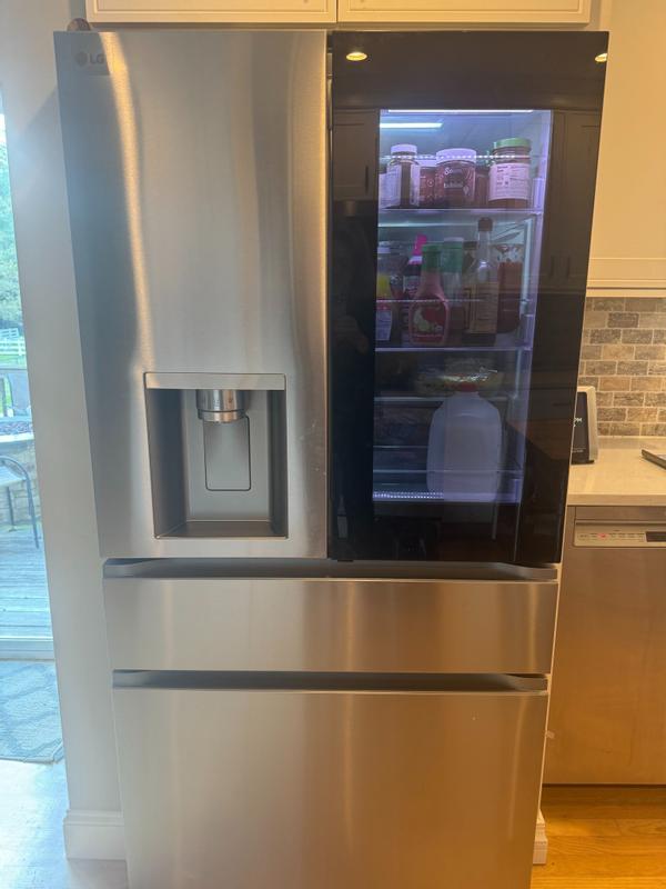 LG InstaView MyColor 28.6-cu ft 4-Door Smart French Door Refrigerator ...