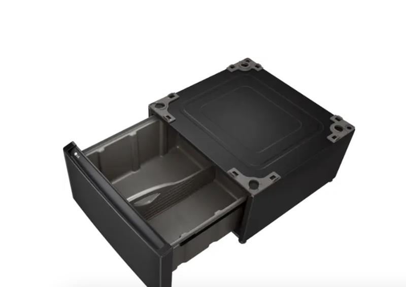 LG Universal Laundry Pedestal (Matte Black) with Storage Drawer in the ...