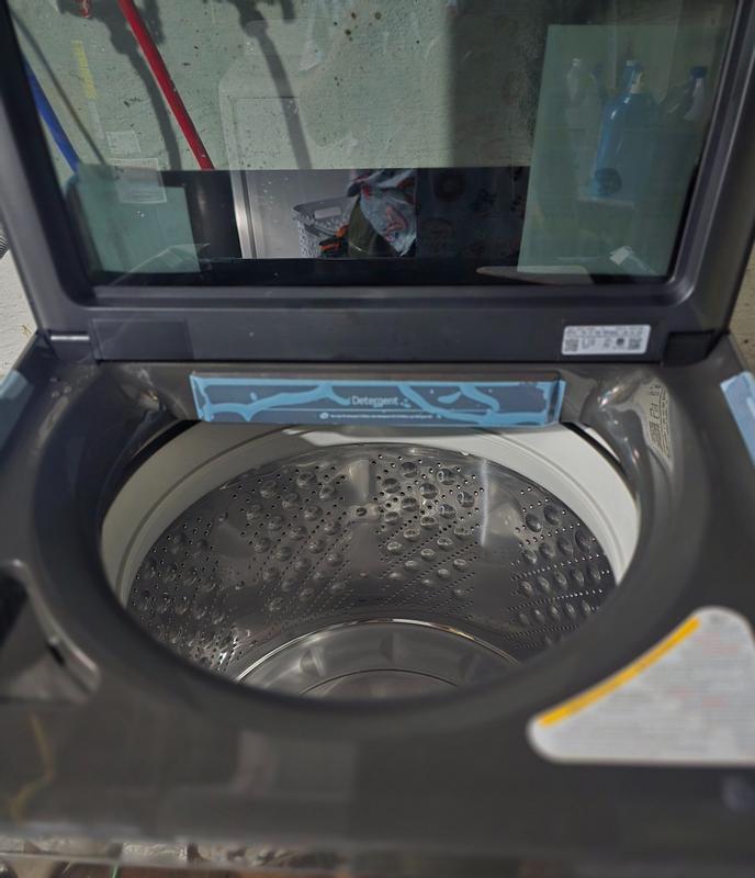 LG Impeller Smart Compatible Large Top-Load Washer ( Platinum Black ...