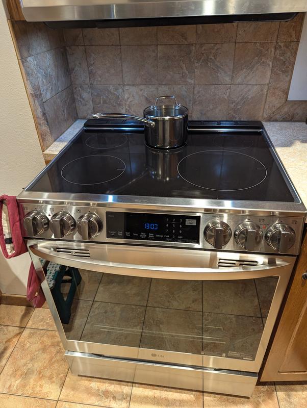 LG 30-in 5 Burners 6.3-cu ft Self-cleaning Air Fry Convection Oven ...