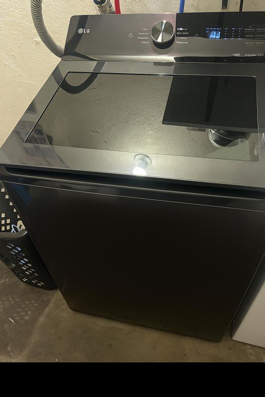 LG Impeller Large ( 5-cu ft ) Top-Load Washer ( Platinum Black ) in the ...