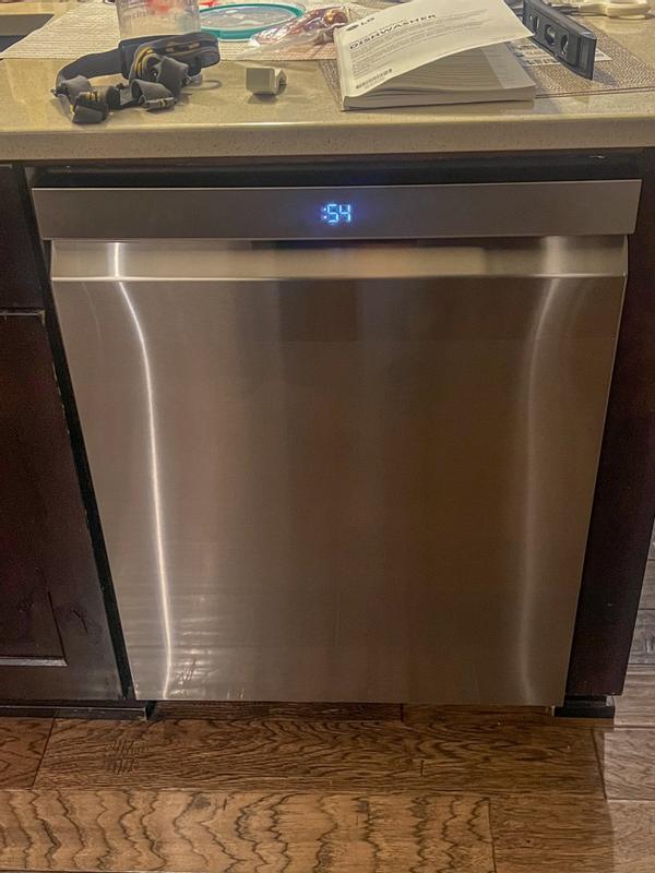 LG 24-in Top Control Smart Built-In Dishwasher With Third Rack ...