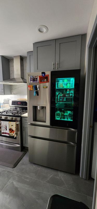 LG InstaView MyColor 28.6-cu ft 4-Door Smart French Door Refrigerator ...