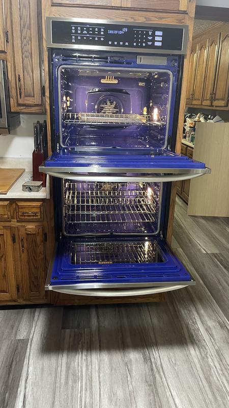 LG Air Fry with Sous Vide and InstaView 30-in Smart Double Electric ...