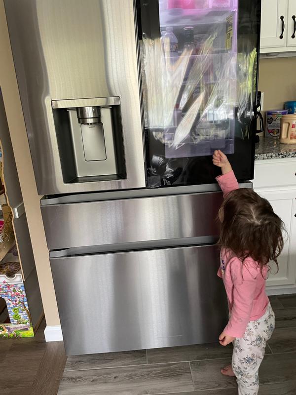 LG InstaView MyColor 28.6-cu ft 4-Door Smart French Door Refrigerator ...