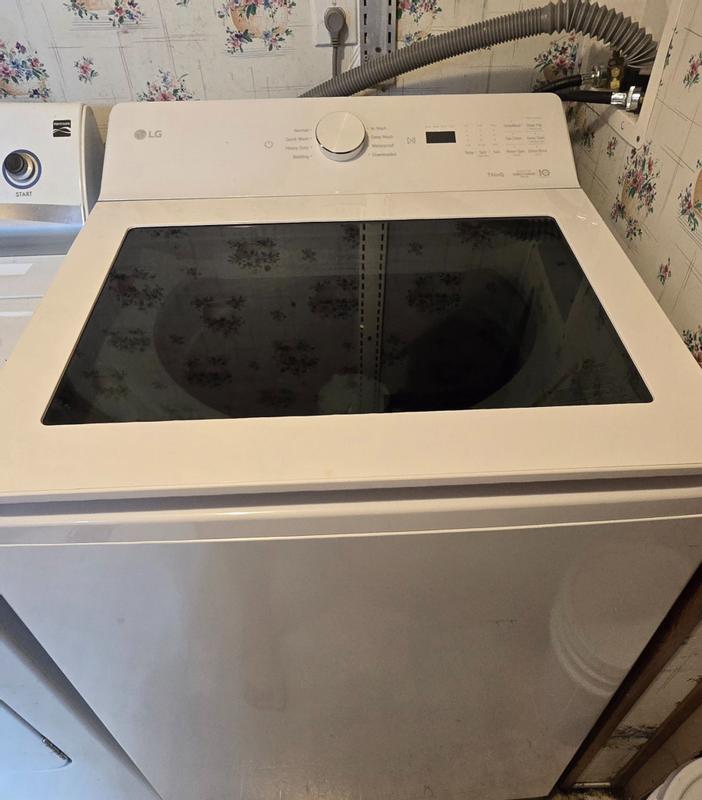 LG Smart Compatible Large Top-Load Washer ( Alpine White ) ENERGY STAR ...