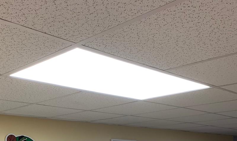 Lithonia Lighting 2-ft x 4-ft Adjustable Switchable LED Panel Light ...