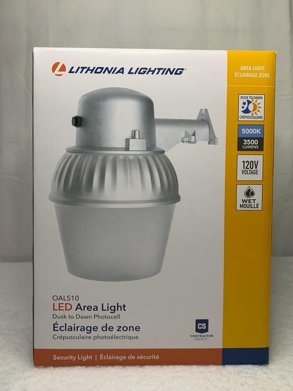 Lithonia Lighting Matter Hardwired LED Outdoor Area Light (Bulb ...