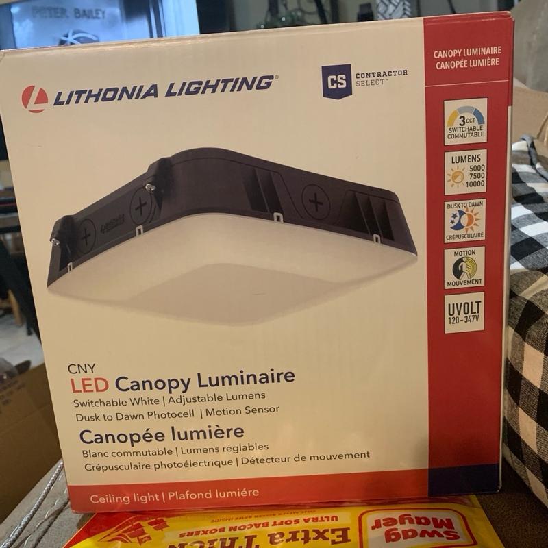 Lithonia Lighting Contractor Select CNY 10-in White Gloss Outdoor 1 ...