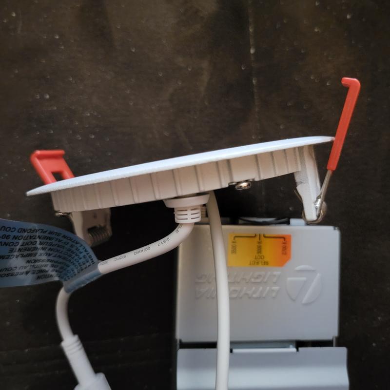 Lithonia Lighting Wafer Matte white 4-in 620 -Lumens Switchable white ...