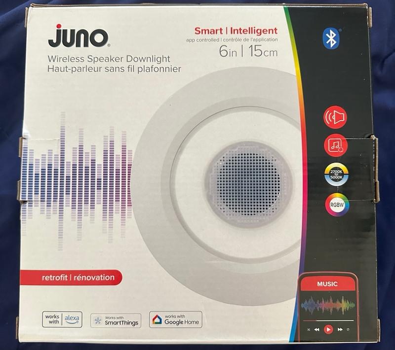 Juno Smart Bluetooth Compatibility Matte White 6-in 800-Lumen ...