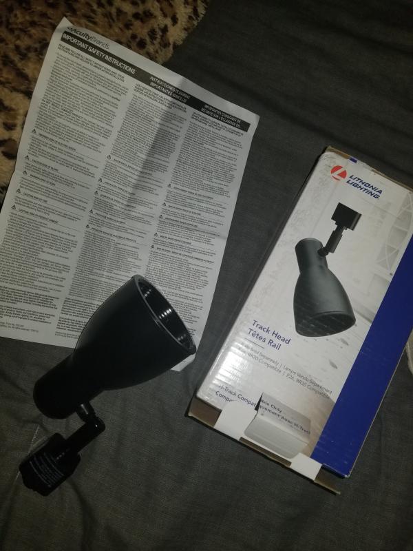 Lithonia Lighting LTHNSTBF Series Head 1-Light Matte Black Integrated ...