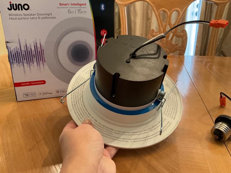 Juno Smart Bluetooth Compatibility Matte White 6-in 800-Lumen ...