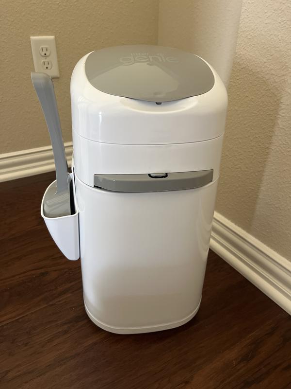 Litter Genie White Style Pail Cat Litter Waste Disposal System for Odor ...