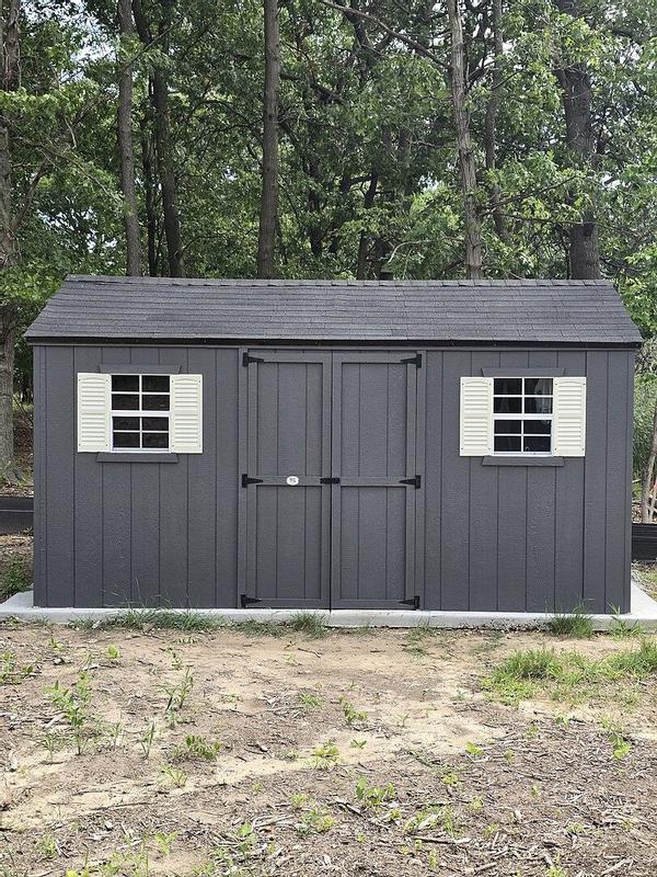 Little Cottage Co Value Workshop 12-ft x 24-ft Gable Style Wood Outdoor ...