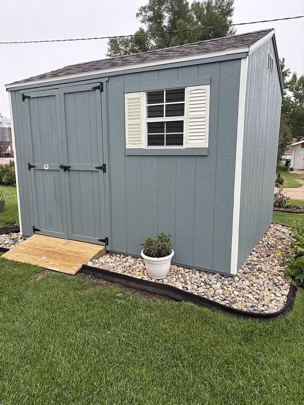 Little Cottage Co Value Workshop 8-ft x 8-ft Gable Style Wood Outdoor ...