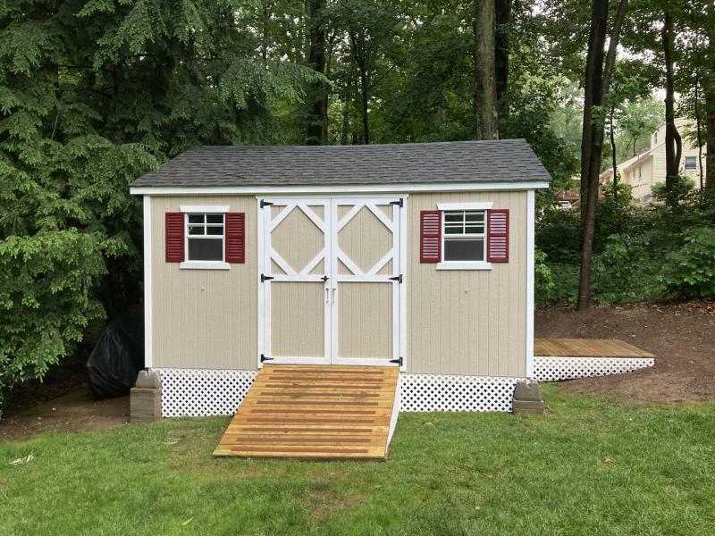 Little Cottage Co Classic Workshop 8-ft x 12-ft Gable Style Wood ...