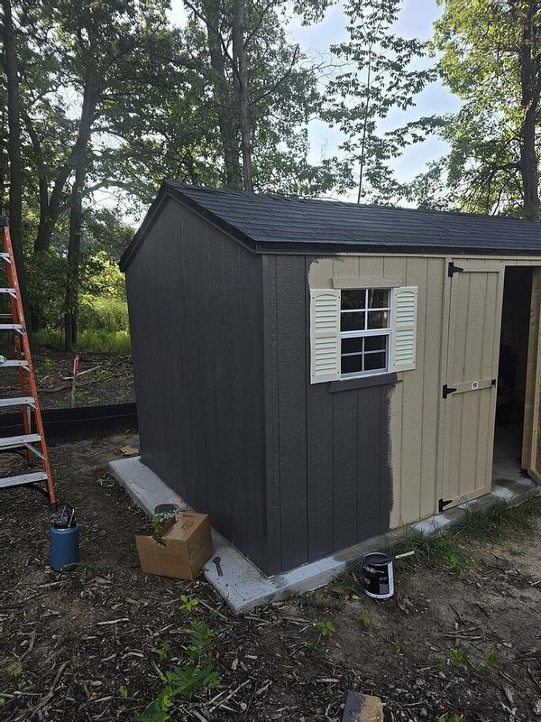 Little Cottage Co Value Workshop 8-ft x 14-ft Gable Style Wood Outdoor ...