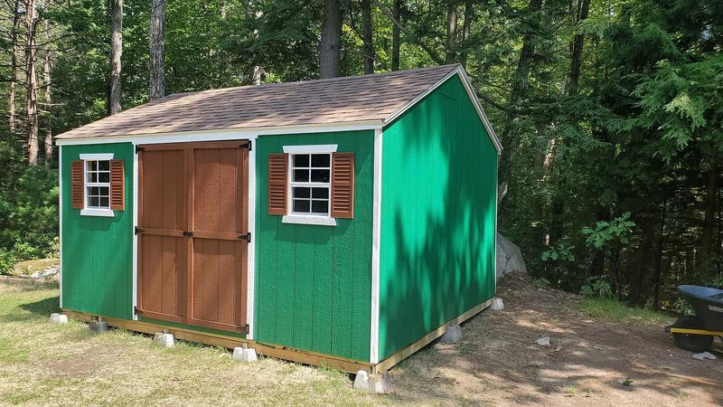 Little Cottage Co Value Workshop 12-ft x 24-ft Gable Style Wood Outdoor ...