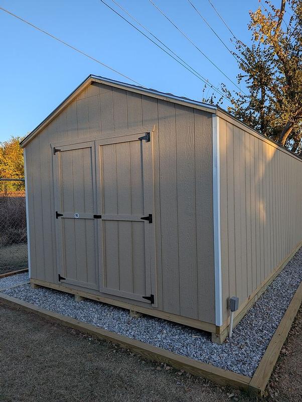 Little Cottage Co Value Gable 10-ft x 16-ft Gable Style Wood Outdoor ...