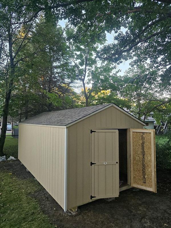 Little Cottage Co Value Gable 8-ft x 8-ft Gable Style Wood Outdoor ...