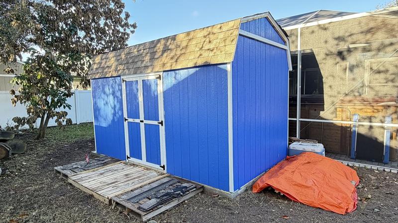 Little Cottage Co Value Gambrel Side Entry 10-ft x 14-ft Wood Outdoor ...