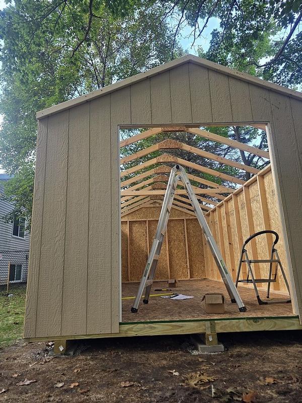 Little Cottage Co Value Gable 8-ft x 8-ft Gable Style Wood Outdoor ...