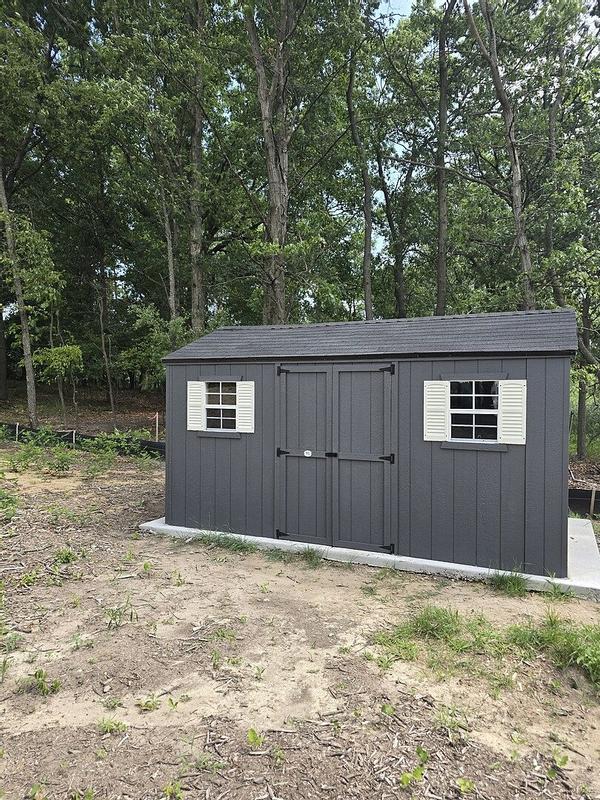 Little Cottage Co Value Workshop 8-ft x 16-ft Gable Style Wood Outdoor ...