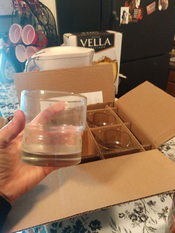 Libbey Newton Stackable Double Old Fashioned Glass 12 ounce Set of 6 in ...