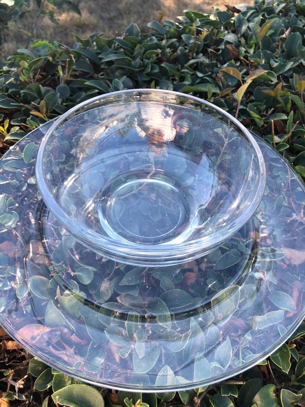 Libbey 12‑Piece Clear Glass Round Dinnerware Set Service for 4 in the ...