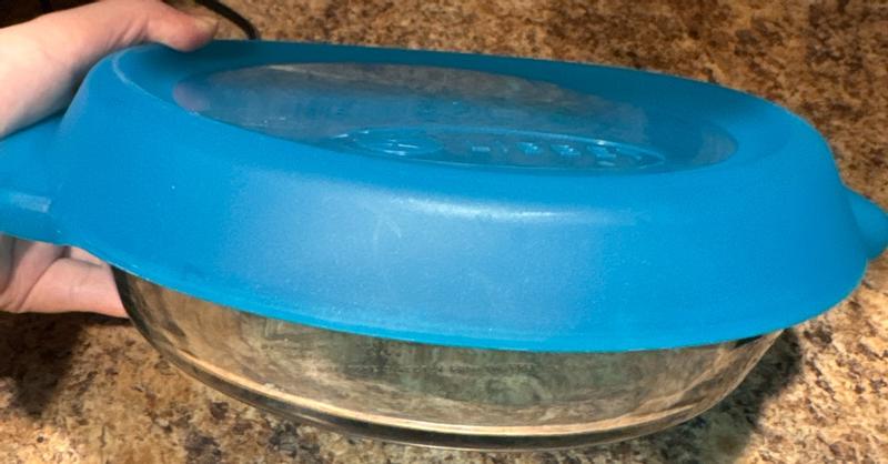 Libbey Baker’s Premium Glass Pie Dish Set of 2 with Lids 9 Inch Round ...