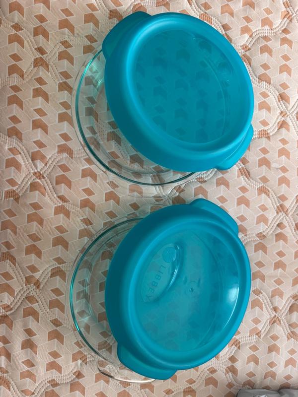 Libbey Baker’s Premium Glass Pie Dish Set of 2 with Lids 9 Inch Round ...