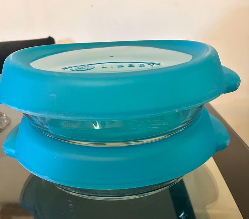 Libbey Baker’s Premium Glass Pie Dish Set of 2 with Lids 9 Inch Round ...