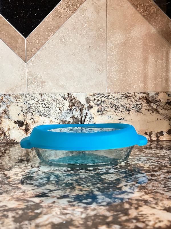 Libbey Baker’s Premium Glass Pie Dish Set of 2 with Lids 9 Inch Round ...