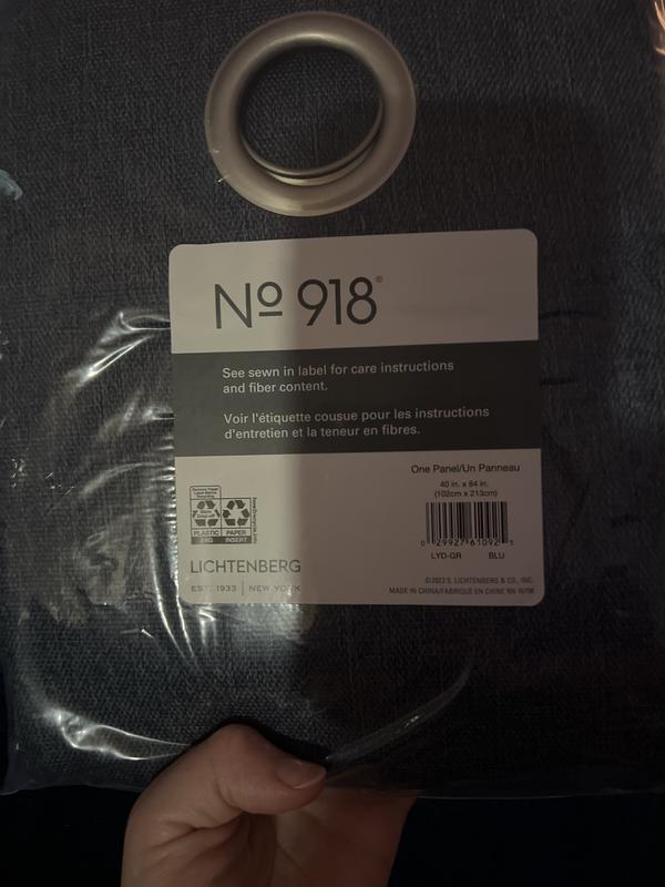 No. 918 96-in Silver Room Darkening Interlined Grommet Single Curtain ...