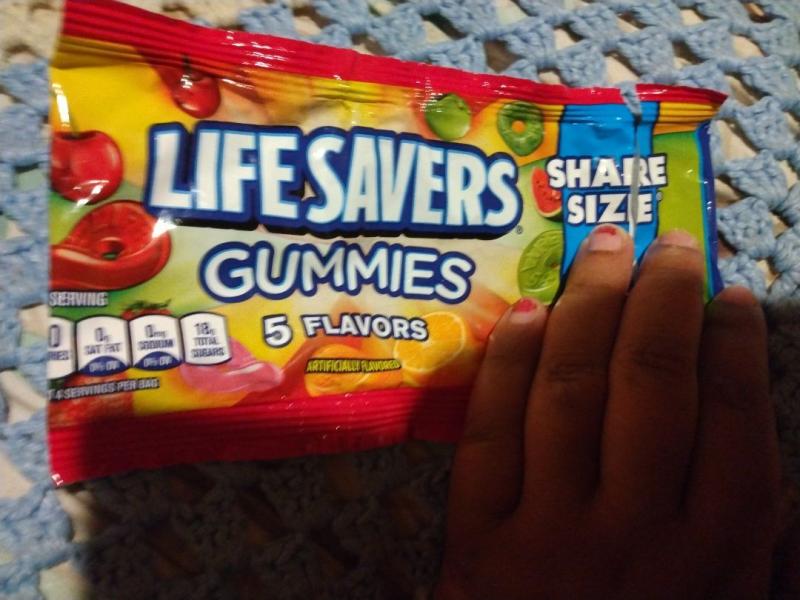 Gummy Lifesavers Candy Logo Life Savers Gummies, 5 Flavors, Share Size