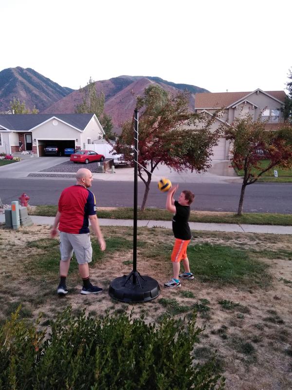 LIFETIME PRODUCTS Heavy-Duty Tetherball Set - Portable Base, Stabilizer ...