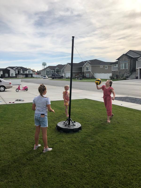 LIFETIME PRODUCTS Heavy-Duty Tetherball Set - Portable Base, Stabilizer ...