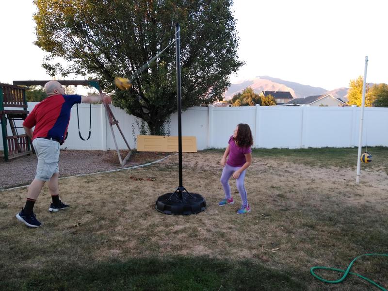 LIFETIME PRODUCTS Heavy-Duty Tetherball Set - Portable Base, Stabilizer ...