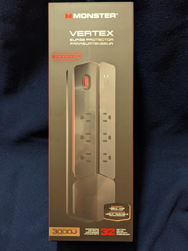 MONSTER CABLE Monster Power Center Vertex Surge Protector - White - Macy's