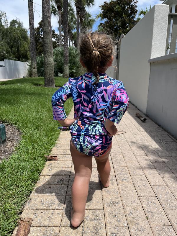 Pink Lilly Swimsuit Lilly Pulitzer Girls Bobby Rashguard Set - UPF