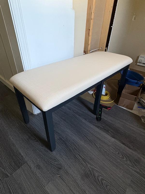 Linon Beige 46.38-in Dining Bench in the Dining Benches department at ...