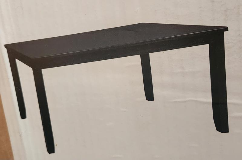Linon Tate Dining Table Dark Charcoal LOWES1900 at Lowes.com